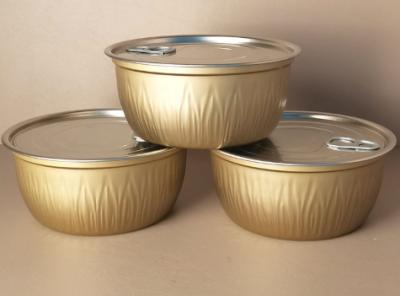 China Customizable Bowl - bottom Two - piece Iron Can | 105mm Diameter, H60mm&350ml Capacity Square for Portable Use for sale