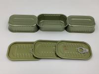 China Customizable Rectangular Tin Cans 2 Piece Steel 110x66x30mm Sturdy Sealed Food Grade for sale