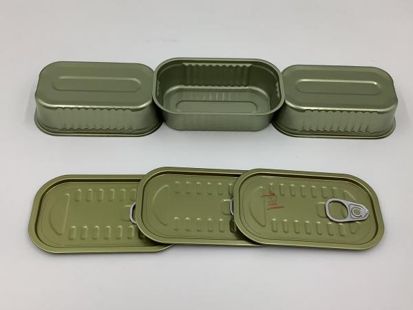 Quality Customizable Rectangular Tin Cans 2 Piece Can Sturdy And Sealed Multiple for sale