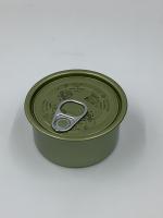 China 40ml Small Round Metal Containers 53mm Diameter Food-Grade Tinplate for Snack Packaging for sale