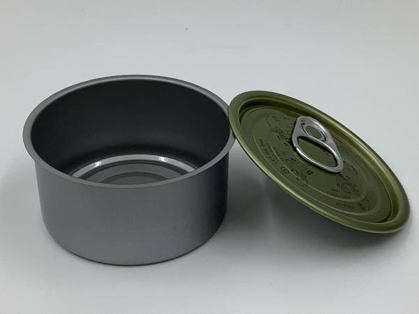 Quality Seamless Round Tin Cans 90ml Two Piece Can 65mm×37mm For Pet Treats for sale