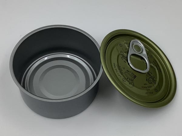 Quality Seamless Round Tin Cans 90ml Two Piece Can 65mm×37mm For Pet Treats for sale