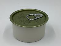 Quality Seamless Round Tin Cans 90ml Two Piece Can 65mm×37mm For Pet Treats for sale