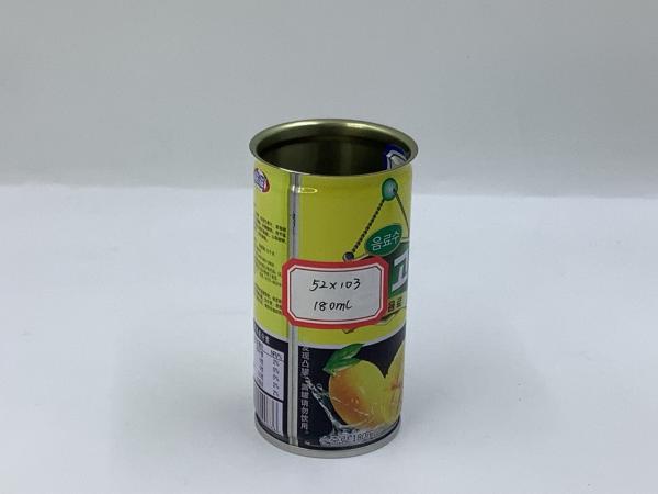 Quality 180ml 3 - Piece Tin Can for Drinks | 52×103mm Size | Leak - Proof Seal for sale