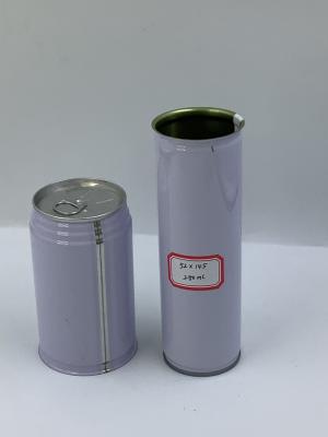 China 280ml Round Custom Printed Tins 52×145mm Eco Friendly For Carbonated Drinks for sale
