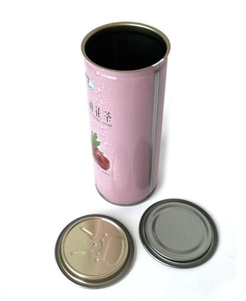 Quality 210ml Customizable 3 - Piece Tin Can | 52×118mm Size | Leak - Proof Beverage for sale