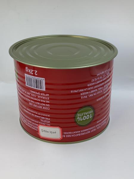 Quality 153mm Food Tin Can Three Piece 153*120mm 603# Caliber Customizable Capacity for sale