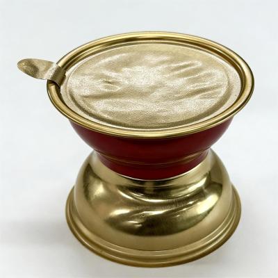 China 100ml Food Grade Metal Can Two Piece Aluminum Bowl 83.3mm Diameter 83.3*35mm 307# Caliber for sale