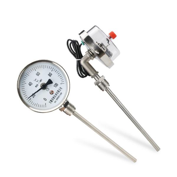 Quality Water Pump Accessories Industrial Mini Bimetallic Thermometer Manometer with ODM Customization for sale