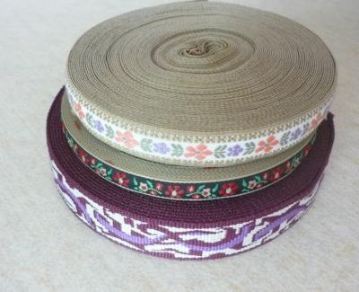 China Flowe design Jacquard Ribbon for sale