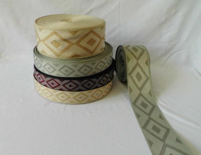 China Rhombus Jacquard Ribbon for sale