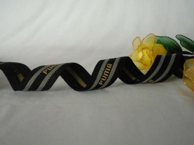 China 2.5cm Letter  Design Anti-slip Jacquard Ribbons as Garment Accessories for sale