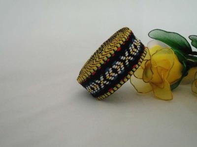 China 2.5cm Colorful Polyester Jacquard  Ribbons for sale