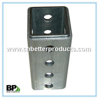 China Galvanized Easy to install Square sign post square tube and u channel sign post for sale