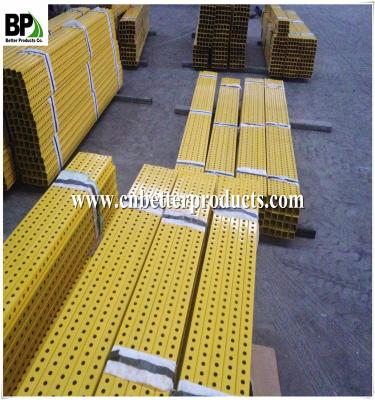 China lower price for hot dipped galvanized high quality steel yellow painted square tube sign posts for sale for sale