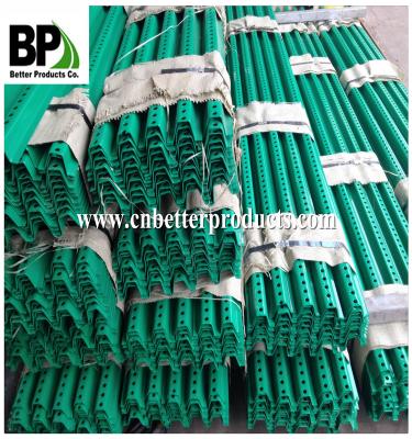 China hot dipped galvanized or green painted Street Sign Posts and impact-resistant sign posts for sale for sale