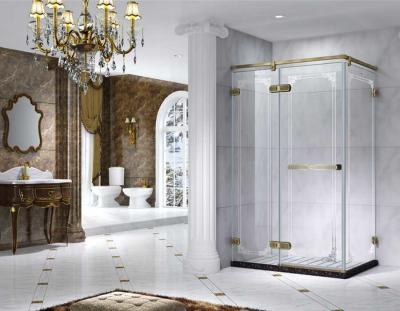 China Semi Frameless Rectangle Shower Enclosure With Pivot Door, AB 6231-2 for sale