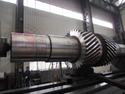 China Open die forging, gear shaft, pinion shaft, gear axle, shaft forgings with alloy steel and for sale