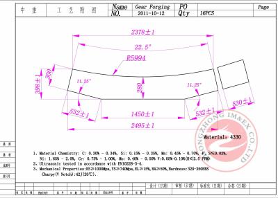 China Mining machinery gear guides, gear transmission, rack, gear rack with carbon alloy steel for sale