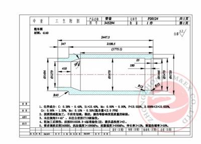 China 4340 EN26 Alloy Steel / Carbon Steel Forgings Custom OEM For Pressure Equipment for sale