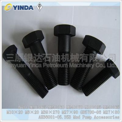 Cina Accessori M20×65 GB5780-86 M27×80 AH36001-05.35B della pompa di fango di Bolt ad alta resistenza in vendita