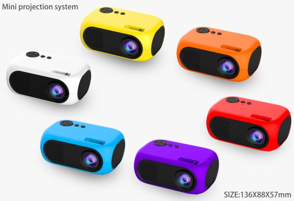 Quality Star 202 Mini LED Projector Home Beamer with Any Cast Beam & Phone Projection for sale