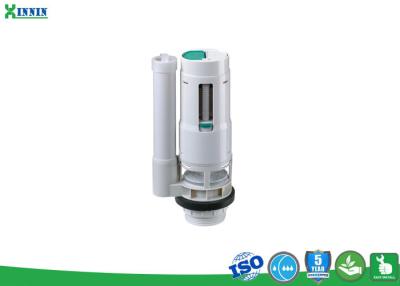 China Manual Operated Toilet Dual Flush Valve With Fixed Height Overflow Pipe for sale