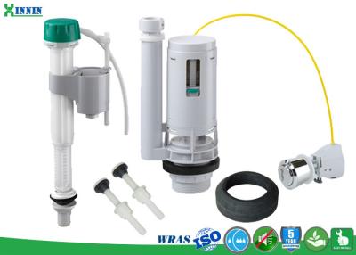 China Steel Driven Button Operated Toilet Flush Spares / WC Cistern Fittings for sale