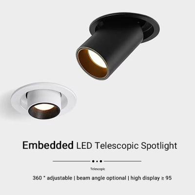 Quality Embedded Telescopic Adjustable Angle LED Spotlight for Home Entrance and Living for sale