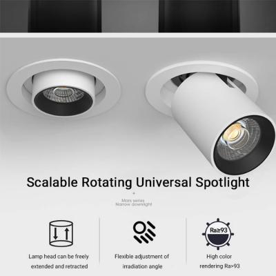 Quality Embedded Telescopic Adjustable Angle LED Spotlight for Home Entrance and Living for sale