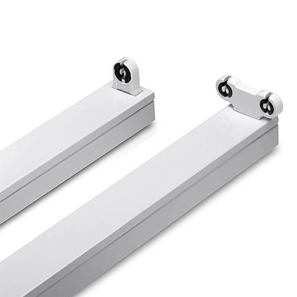 Quality Aluminum Shell T8 LED Bracket for High Luminous Efficacy and 80 Color Rendering Index for sale