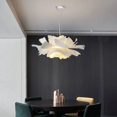 China LED Petal Chandelier for Nordic Art Restaurant 3500K Warm White Color Temperature for sale