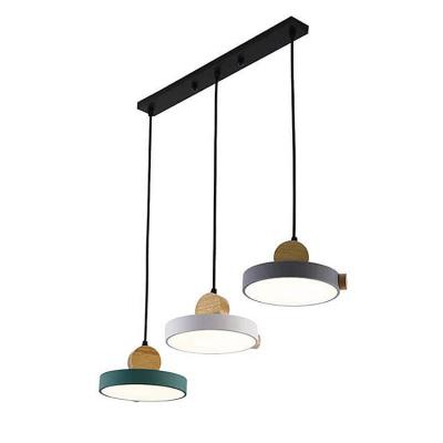 Quality 90 Ra Color Rendering Index LED Pendant Light with Iron Art and Acrylic Wooden for sale