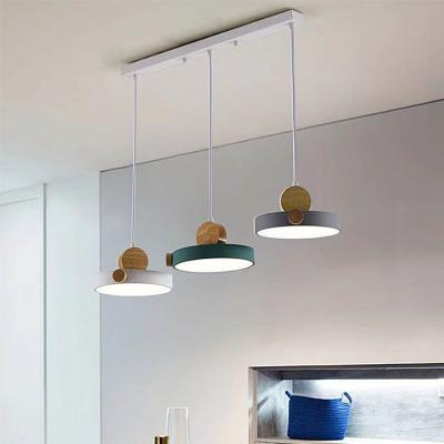 Quality 90 Ra Color Rendering Index LED Pendant Light with Iron Art and Acrylic Wooden for sale