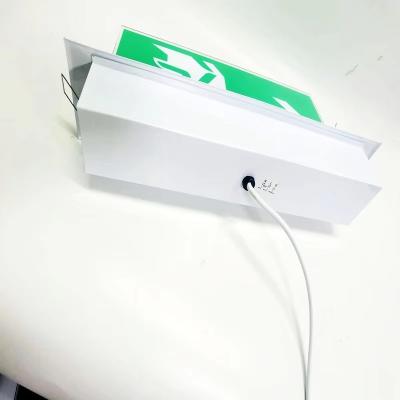 Quality 3W Hanging Evacuation Emergency Embedded Exit Led Emergency Warning Light for sale