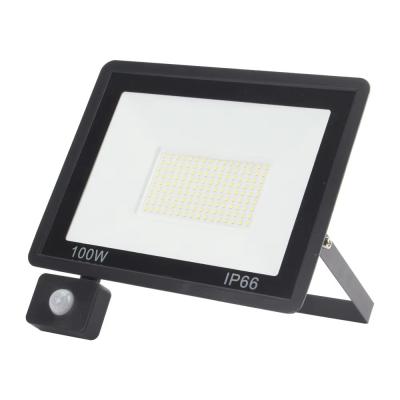China 10W 20W 30W 50W 100W 150W 200WLED Infrared Outdoor Garage Intelligent Human body Induction Floodlight for sale