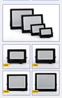 China 10W 20W 30W 50W 100W 150W 200W 300W Led Floodlight Heat Dissipation Shell Waterproof  Billboard Lighting Projection Lamp for sale