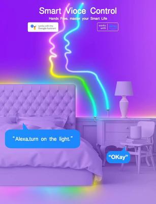 Quality 2000lm RGB Neon Light Strip 1m 2m 3m 5m Tuya WiFi App Control IP67 5V Input for for sale