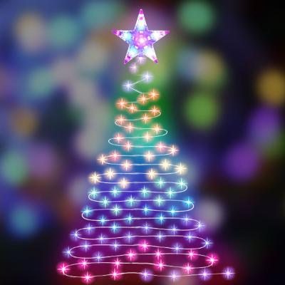 China RGB Colorful Light String USB Colorful Light LED Christmas Tree Light Strip with Agi32 Layout and 1- for sale