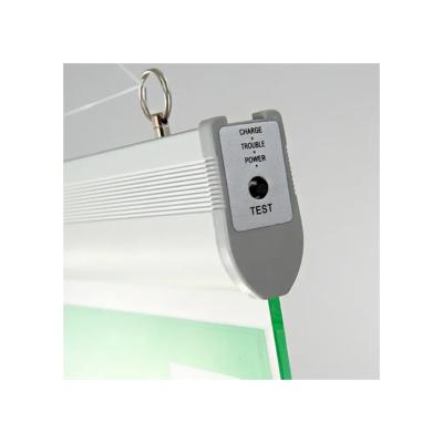3W LED Green Acrylic Exit Emergency Strobe Chargeable Lights for Firefighting Garage