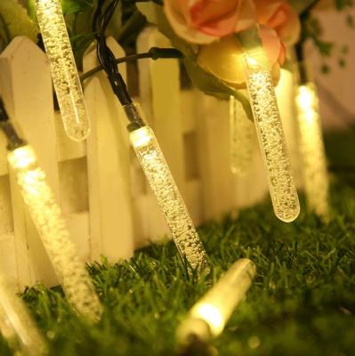 10M Bubble Stick LED Christmas Light String AC200-240V 4W Plug-in PVC Transparent Wire