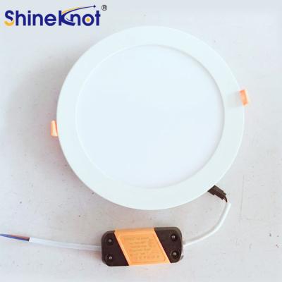 Quality 0.2kg 9W Ultra-Thin Panel Lights with Three-Color Dimming Round Design 150*150mm for sale