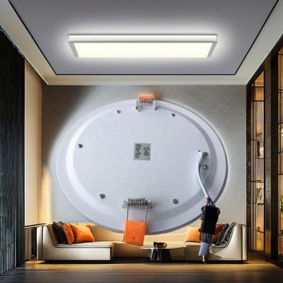 China 130lm/w Aluminum Body Modern Round Dual Color Panel Light 6W 3W with Embedded RGB LED for sale
