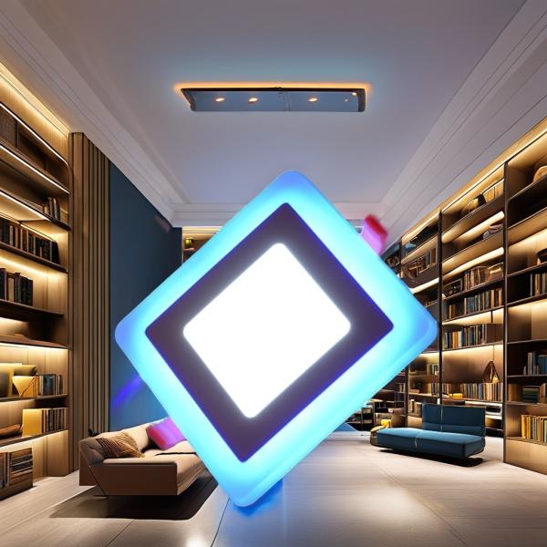 Quality 1200lm RGB LED Panel Light Square-Designed Modern Recessed Lamp with Aluminum Body for sale
