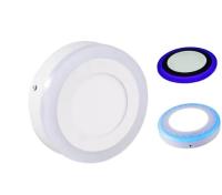 Quality 2 color 6 3W Surface Mounted double color Circular Led Panel Perfect Lighting for sale