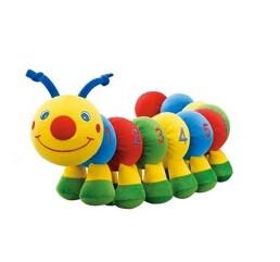 Cina Il bambino sveglio della peluche di Caterpillar di numero gioca i bambini farciti variopinti che giocano l'apprendimento in vendita