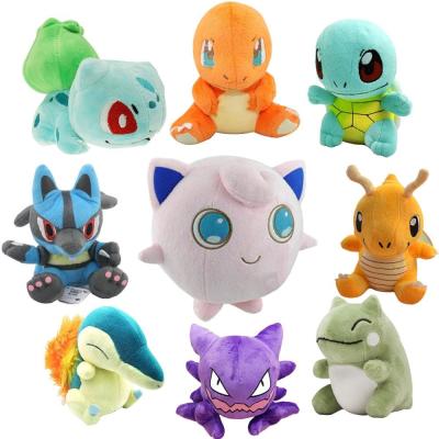 China New Cartoon Characters Pokemon Stuffed Plush Toys 8inch For Crane Vending Toy Machine for sale