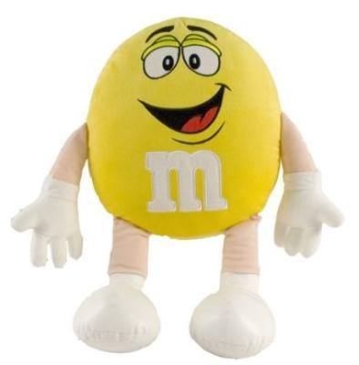Cina La peluche gialla del fumetto degli animali farciti del M&M dei bambini gioca Eco amichevole in vendita