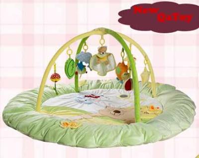 China Promotional Light Green Large Baby Play Gyms For Baby Sleeping for sale