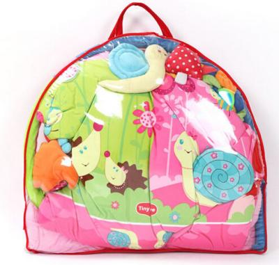 China Flower Happy Garden Pink Baby Play Gyms Baby Activity Play Mat for sale